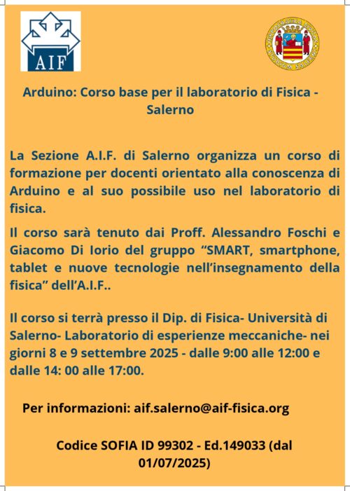 Sezione di Salerno: Arduino per il Laboratorio di Fisica - AIF ...
